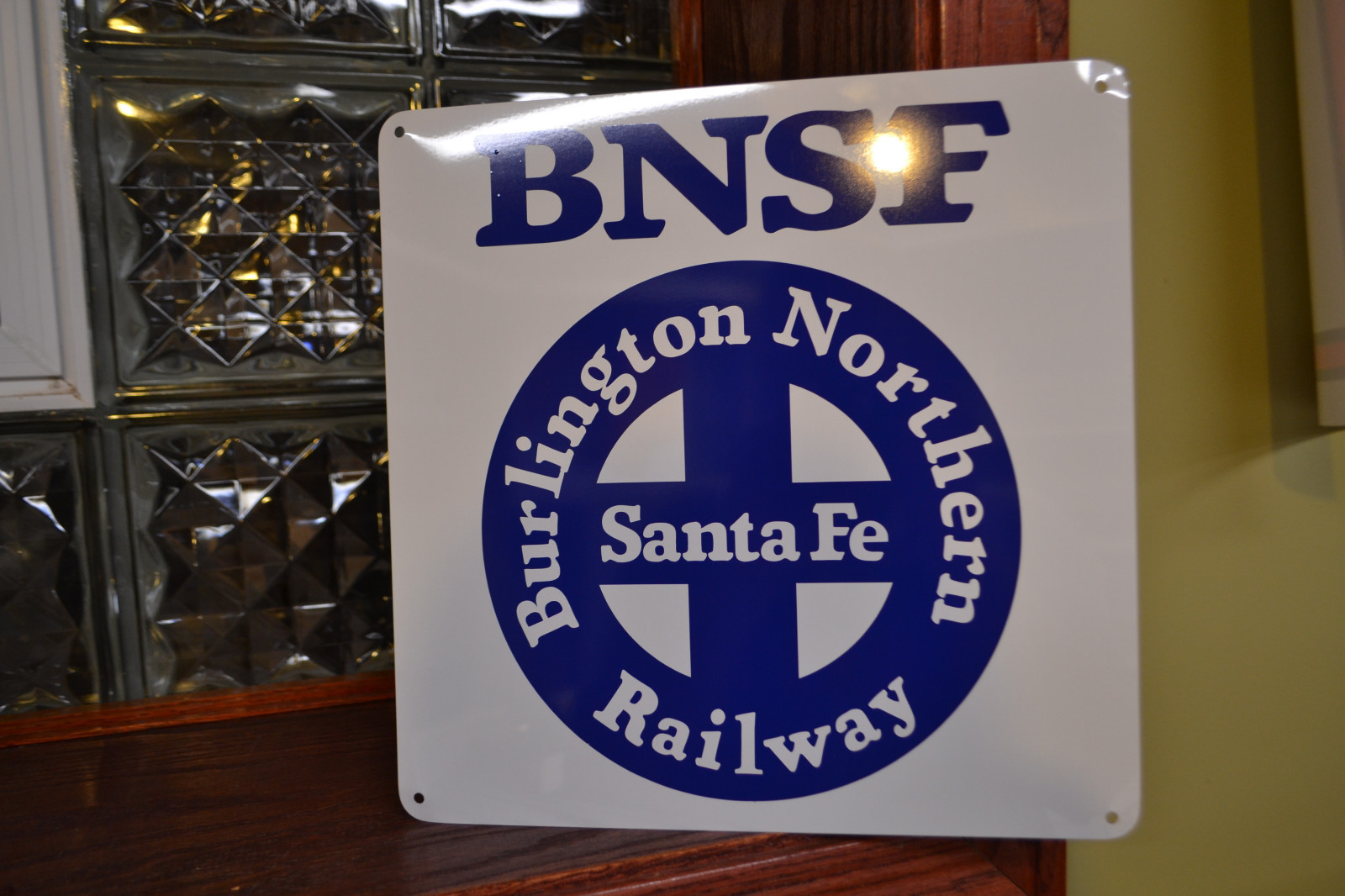 BURLINGTON NORTHERN BNSF Sign Sante Fe RAILROAD Railway TRAIN ...