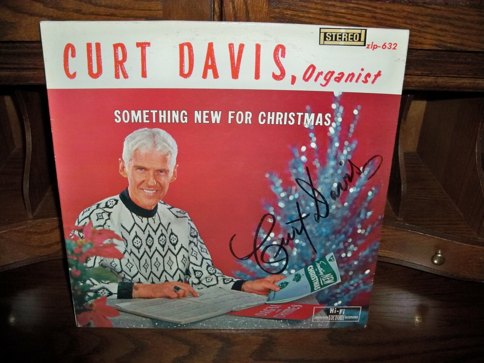 Curt Davis-Organist-Something New For Christmas-Autographed-Record ...