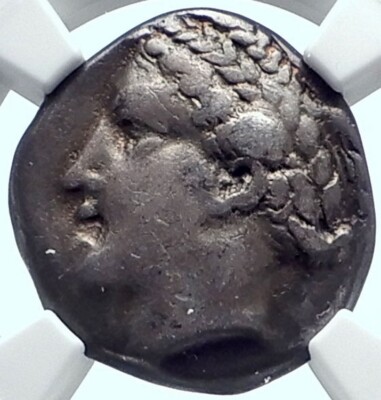 METAPONTION in LUCANIA Authentic Ancient 400BC Silver Greek Coin NGC ...