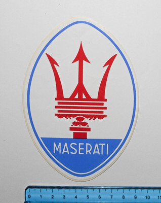 ADESIVO STICKER AUTOCOLLANT VINTAGE ORIGINAL AUTO TUNING MASERATI ...