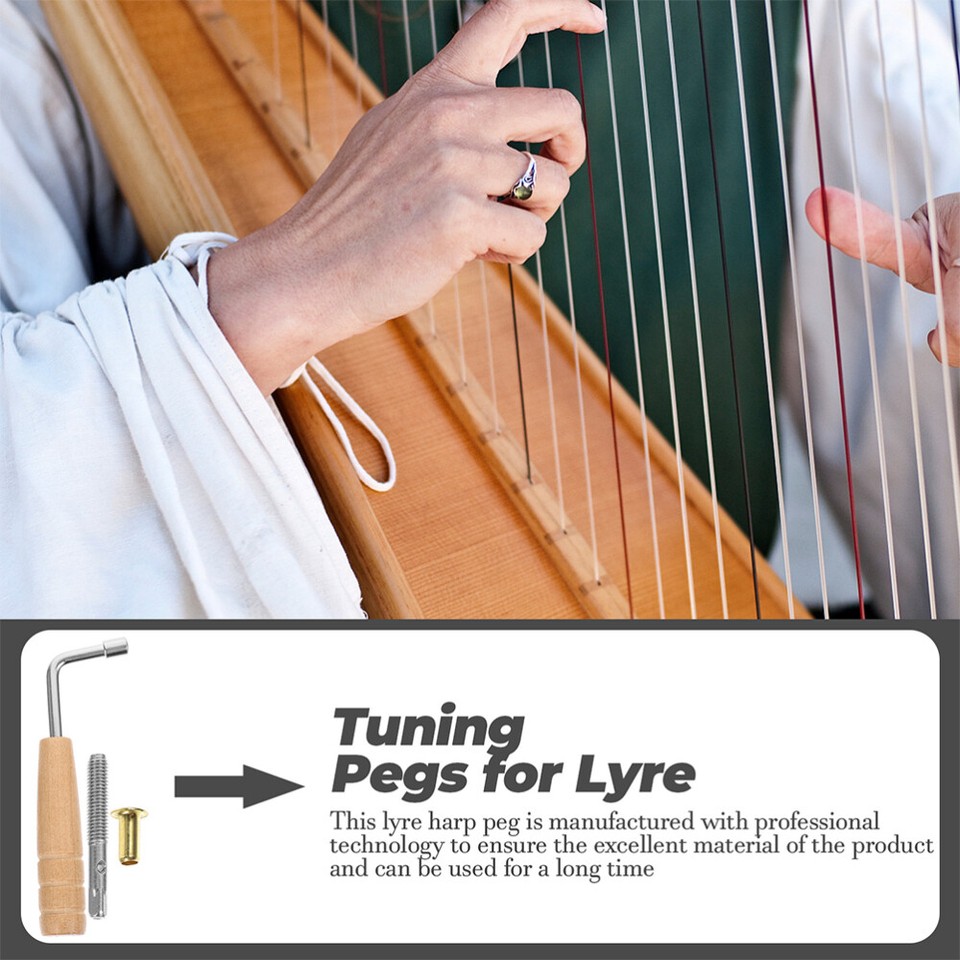 Lea String Set Tuning Pegs Gear Harp Pin Nail Professional Lyre Part | eBay