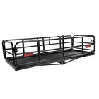 500lb Folding Trailer Hitch Mount Cargo Carrier Basket Rear Luggage ...