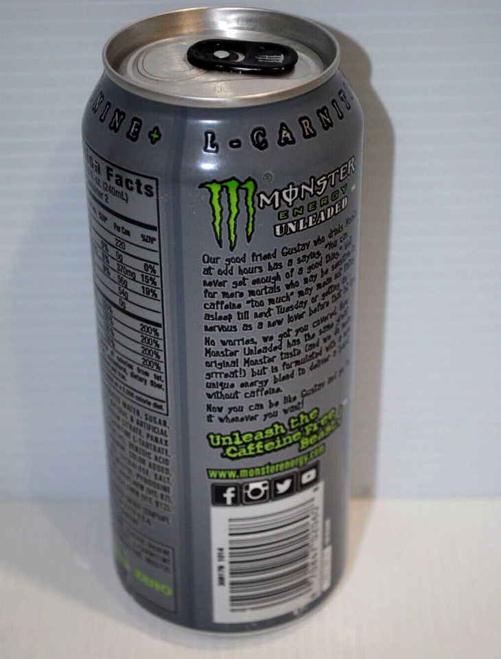MONSTER ENERGY DRINK UNLEADED FULL | eBay