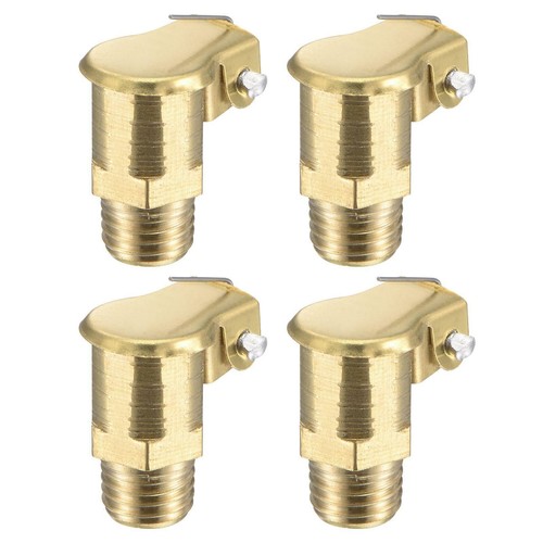 4pcs Spring grease oil cup cap M8x1 external thread copper machine ...