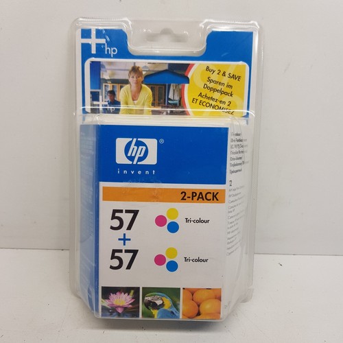 2x Genuine INK Cartridges HP 57 PSC 1110 1200 1210 1210V 1215 1219 1310 ...