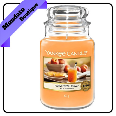 CANDELA YANKEE CANDLE 623G LARGE JAR FARM FRESH PEACH | eBay
