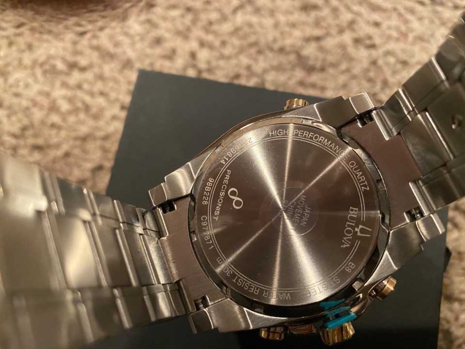 Bulova Precisionist Icon - 98B228 Bass Pro Shop emblem, never worn MSRP ...