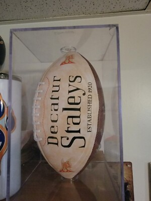 autographed dectaur staleys/Chicago bears football | eBay