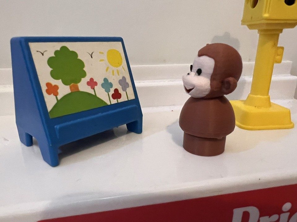 Classic Storybook Character Curious George Vintage Little People Style ...