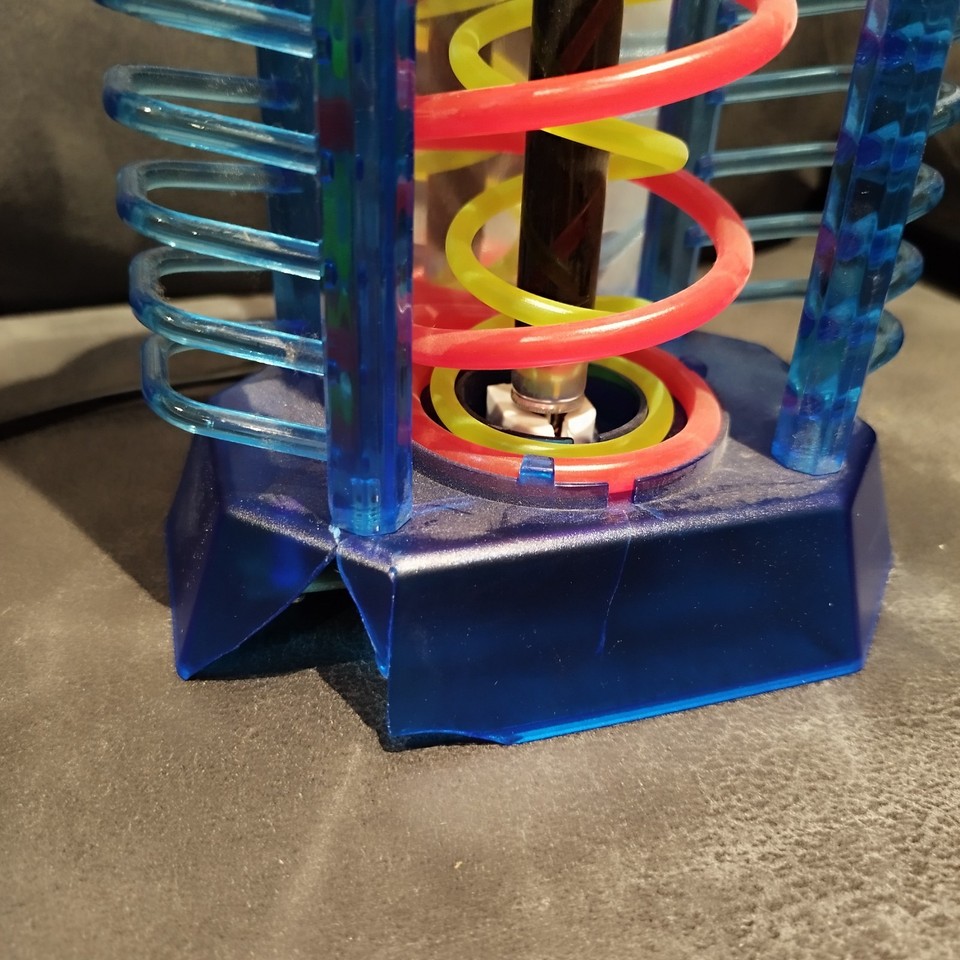 Rare Vintage 90s Blue Plastic Blacklight Neon CD Storage Rack/Tower ...
