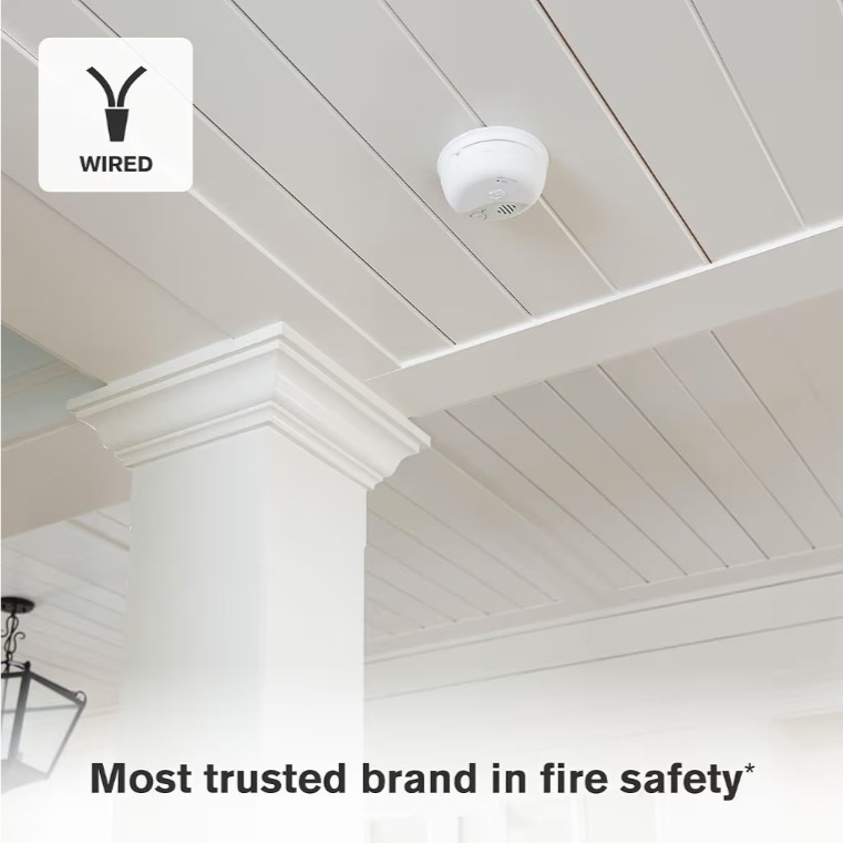 First Alert BRK SMICO100-AC Interconnect Hardwire Smoke & Carbon ...