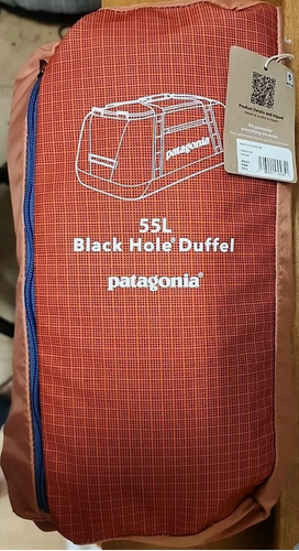 RARE COLOR | Pimento Red | Patagonia 55L Black Hole Duffel Luggage Tote ...