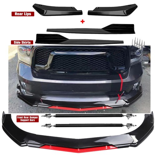 Front Rear Bumper Lip Spoiler Splitter For Dodge Ram 1500 Side Skirt ...