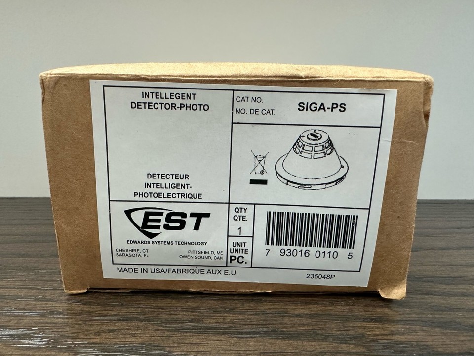 NEW EDWARDS EST SIGA-PS SIGA PS Photoelectric Smoke Detector FREE ...