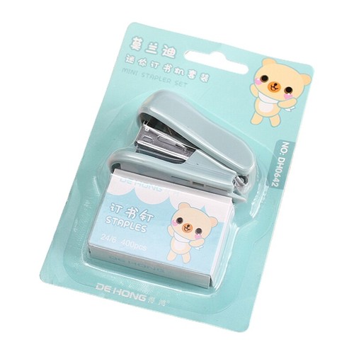 Mini Handheld Stapler with 400 Pcs 24/6 Staples Ergonomic Grip for ...