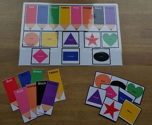 *new* Colours & Shapes Matching game - EYFS / SEN/ Toddler ...