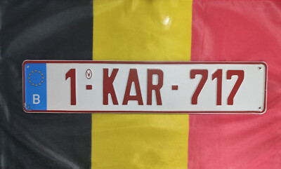 Used Belgium license plate - replica | eBay