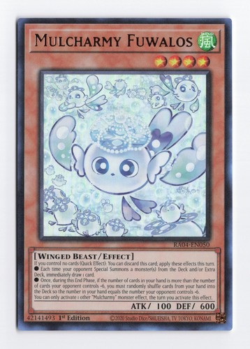 Mulcharmy Fuwalos Ultra Rare RA04-EN050 1st Edition Yugioh Card TCG NM ...