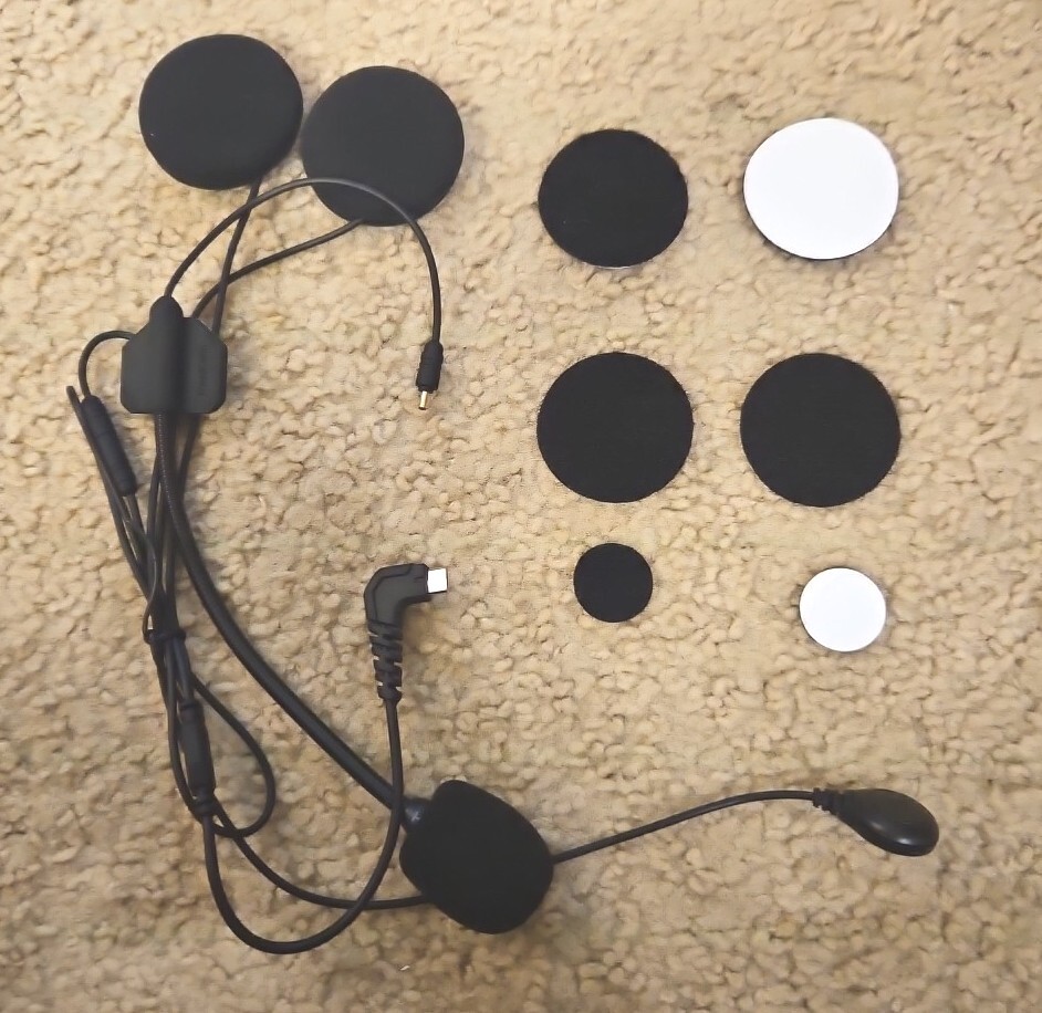 Universal Micro-USB Helmet Headset Speaker Headphone Mic for Motorcycle ...