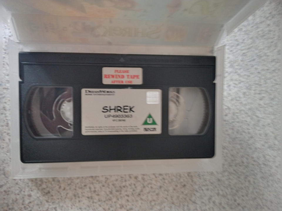 SHREK Big Box VHS Video Tape 2001 MIKE MYERS EDDIE MURPHY CAMERON DIAZ ...