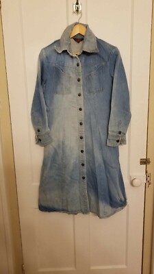 Vintage 1970's Landlubber Original Authentic Blue Jean Duster | eBay