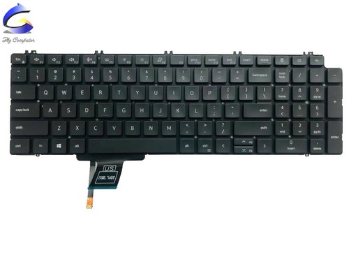 100% New Laptop Keyboard For Dell Precision 7550 7750 Keyboard Backlit ...