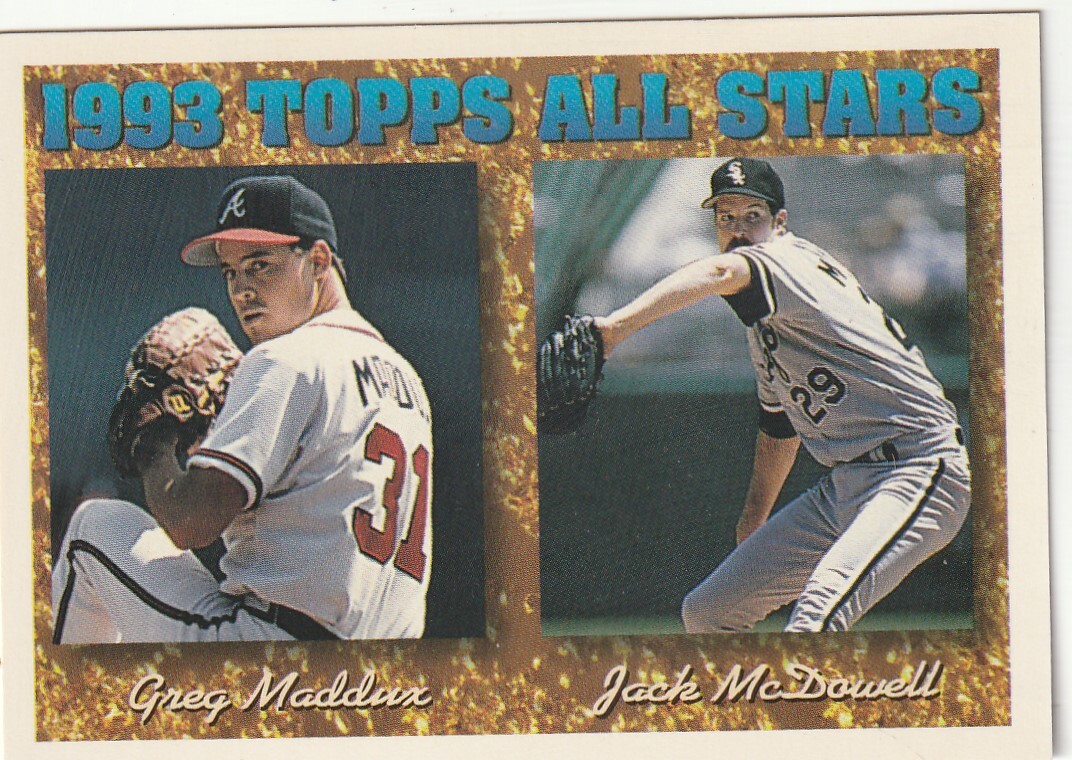 FREE SHIPPING-MINT1994 Topps 1993 Topps All Stars Greg Maddux Jack McDowell #392 | eBay