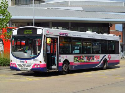 First Eastern Counties 66333 MV02VBY 6x4 Quality Bus Photo | eBay UK