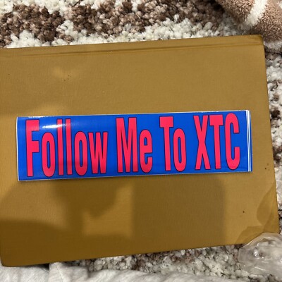 10 Vintage Follow Me To XTC Bumper Stickers St. Pete Tampa Bay Adult ...