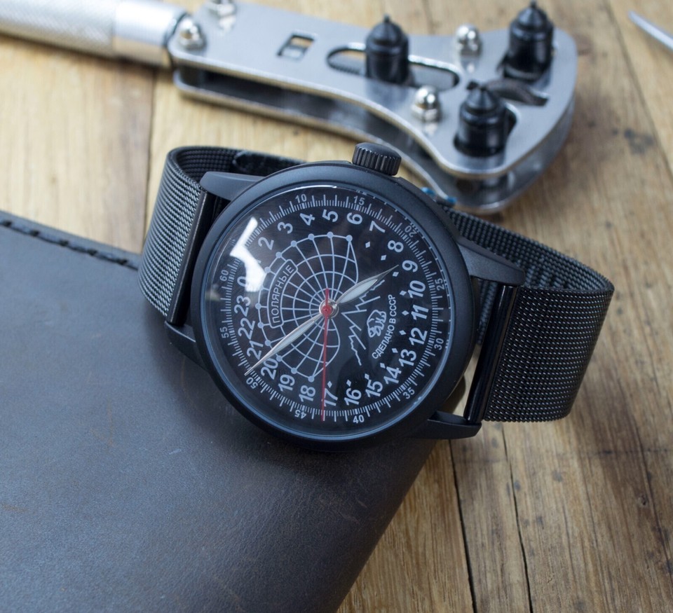Raketa Polar Antarctica Watch Mens Rare Day & Night Movement 24 Hours ...