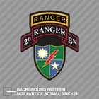 2nd Ranger BN with 75th Ranger Regiment Insignia Sticker battalion ...