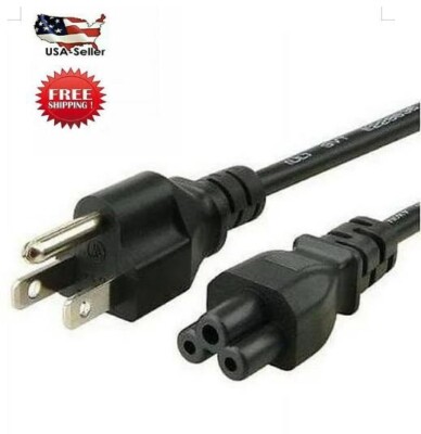 6ft Standard AC Power Cord Cable 3 Prong Plug for PC Computer Monitor ...