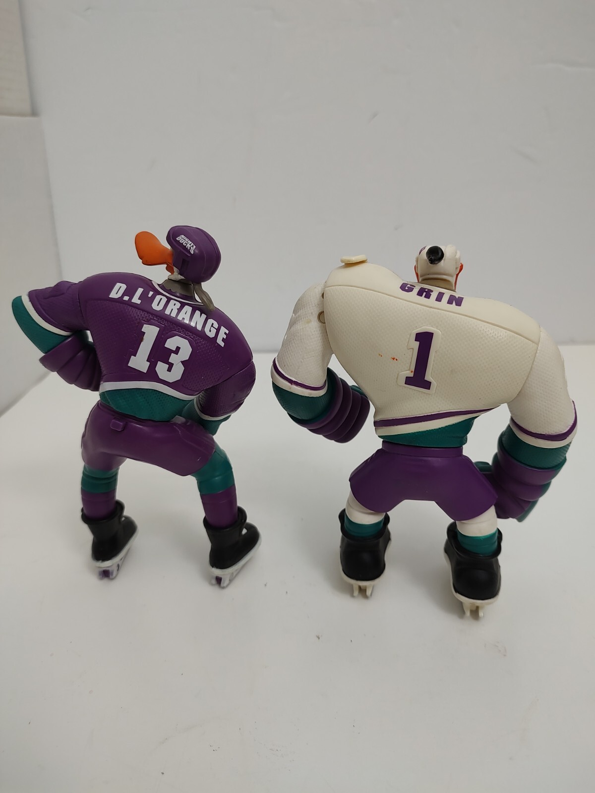 Vtg 1996 Mighty Ducks Action Figures Disney Bodycheck Grin Duke L ...