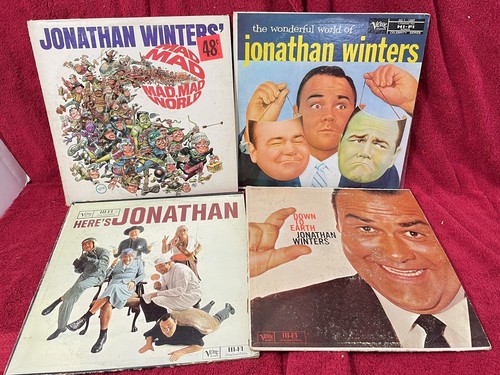 Lot 4 Jonathan Winters Comedy LPs Wonderful World Mad Mad Here's Down ...