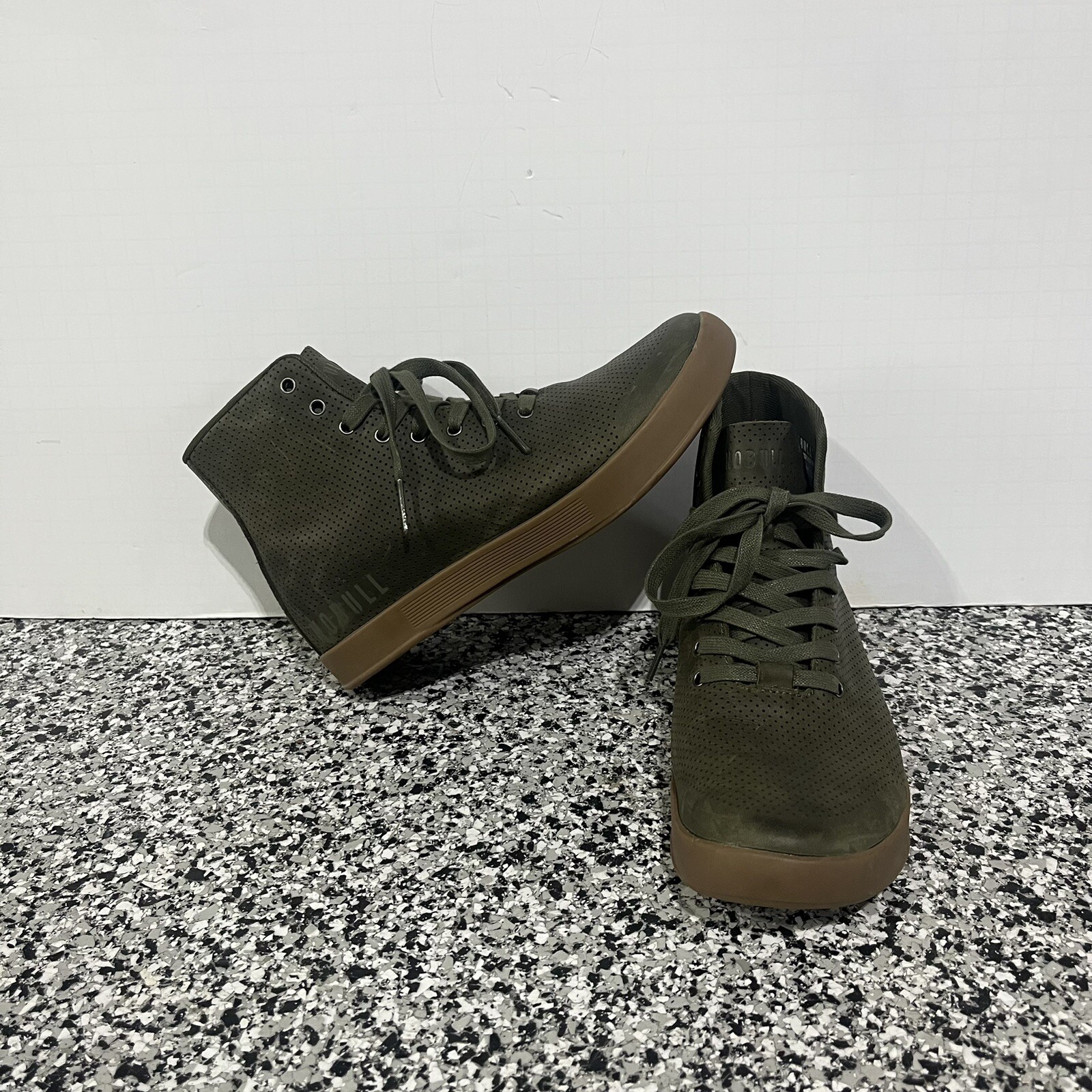 No Bull Project Unisex High Top Green Olive Shoes Si… - Gem