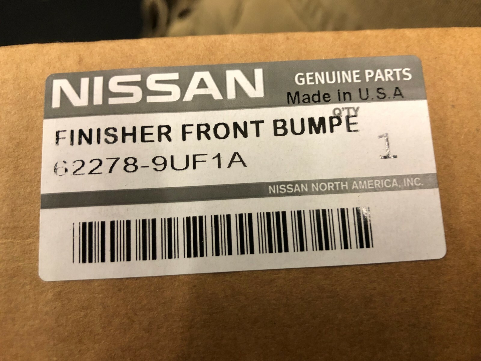NEW OEM NISSAN MURANO 2019-2020 FRONT UPPER BUMPER TRIM | eBay