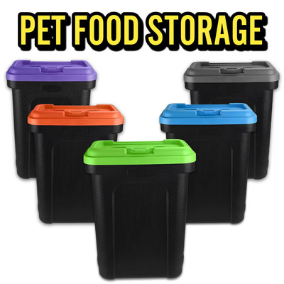 Pet Food Storage Space Saving Durable Lightweight Stackable Pet Food ...
