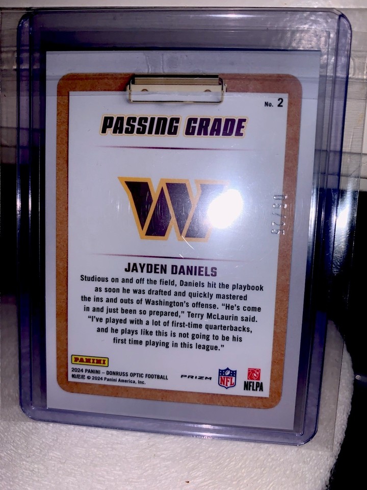 2024 Optic Passing Grade Black Pandora Jayden Daniels (Jersey #)🔥☢️ | eBay
