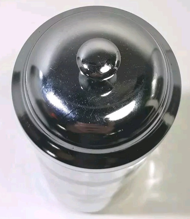 Heavy Duty Glass Fountain Soda Straw Storage Dispenser Canister with ...