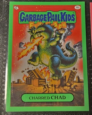 2011 Garbage Pail Kids Flashback Green Border Parallel Card Charred ...