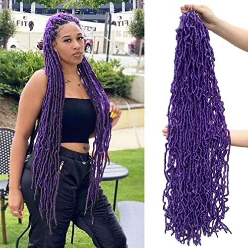 Purple Faux Locs