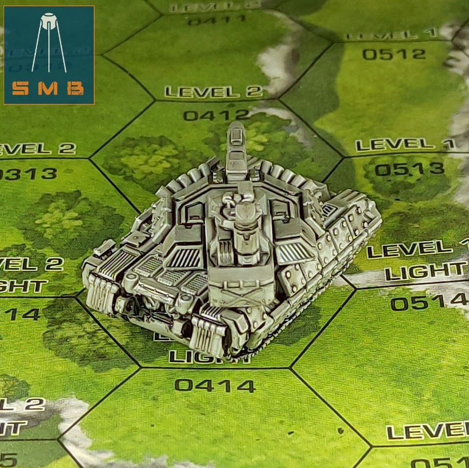 Battletech Alternative - Patton Pulse Laser MBTs x4 w/ Hex Bases (6mm ...