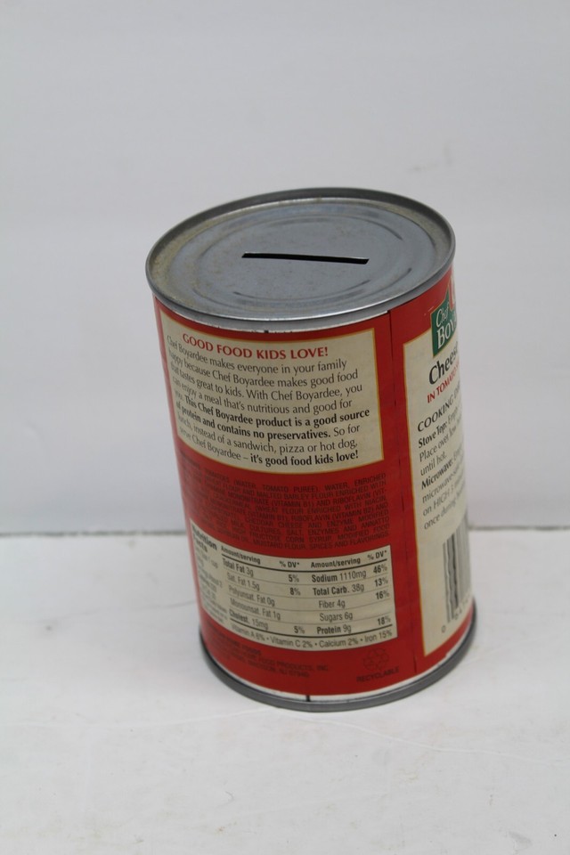 Vintage Chef Boyardee Cheese Ravioli Coin Bank | eBay