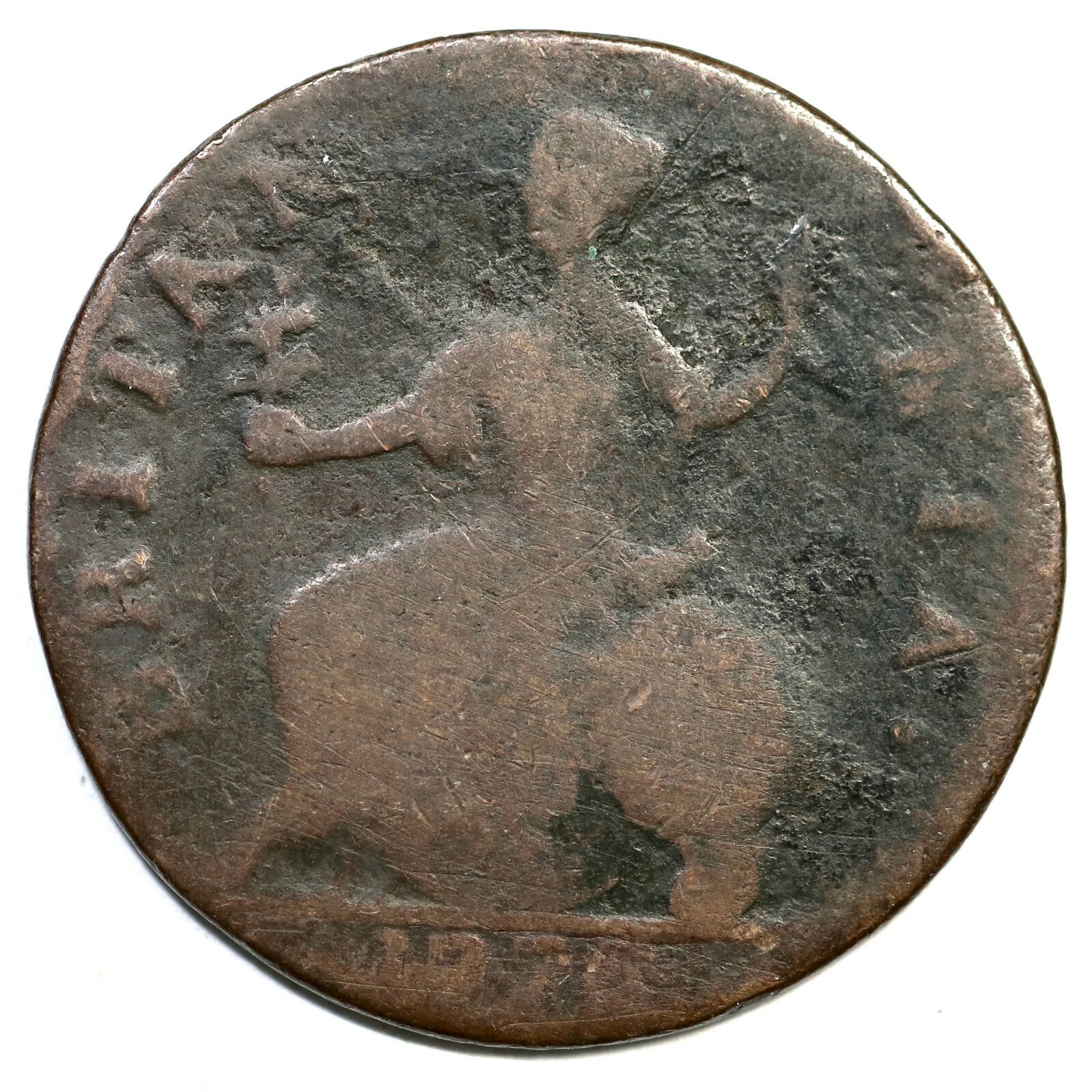 1776 6-76A R-4 Machin's Mills Half Penny Colonial Copper Coin | eBay
