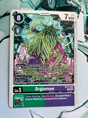 Argomon BT17-048 C Digimon CCG | Secret Crisis NM | eBay