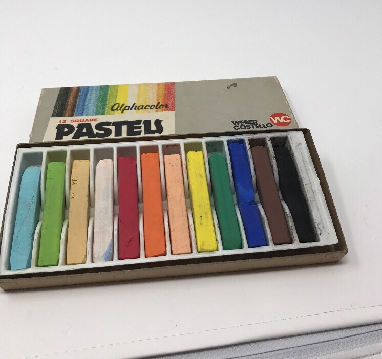 Vintage Weber Costello Alphacolor, 12 Pastels 105-007 C222 | eBay