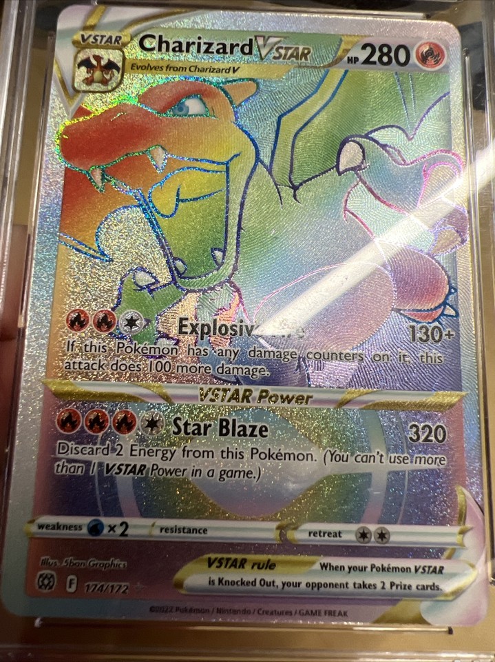 Pokemon Charizard V Star Rainbow Secret Rare 174/172 CGC 9 Mint ...