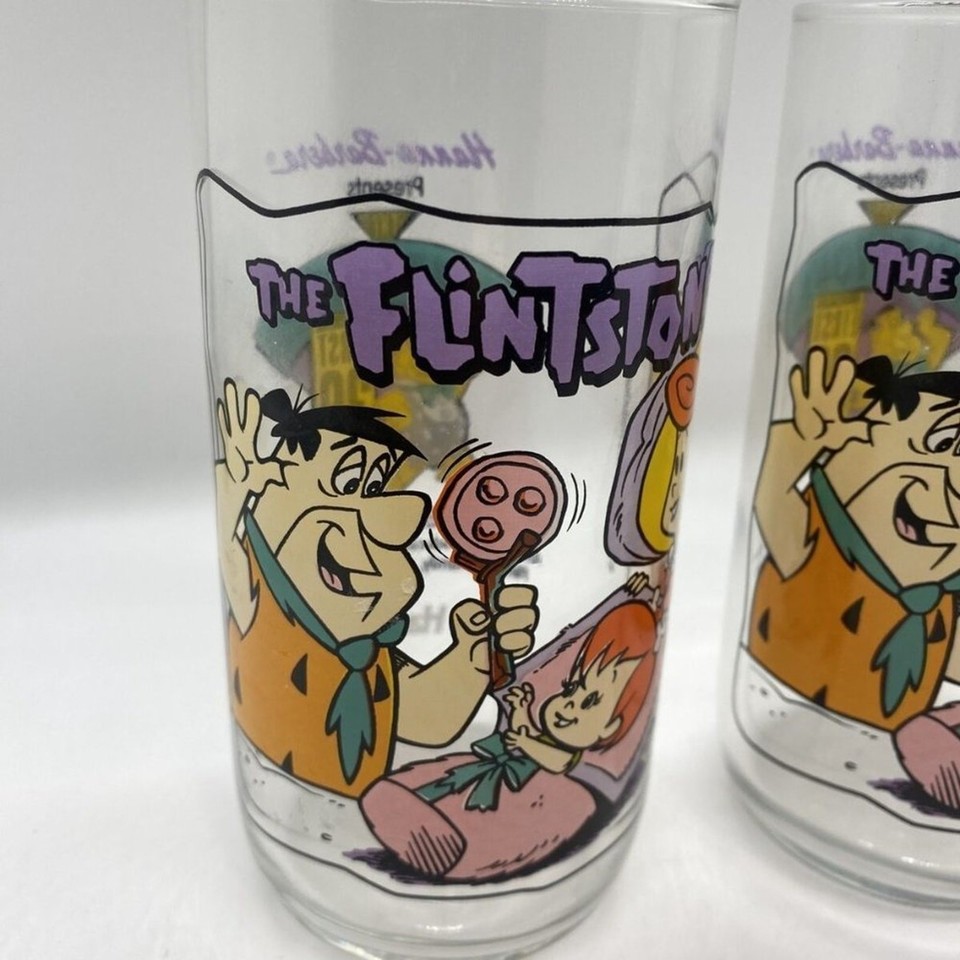 The Flintstones Glasses 1991 “The First 30 Years” | eBay