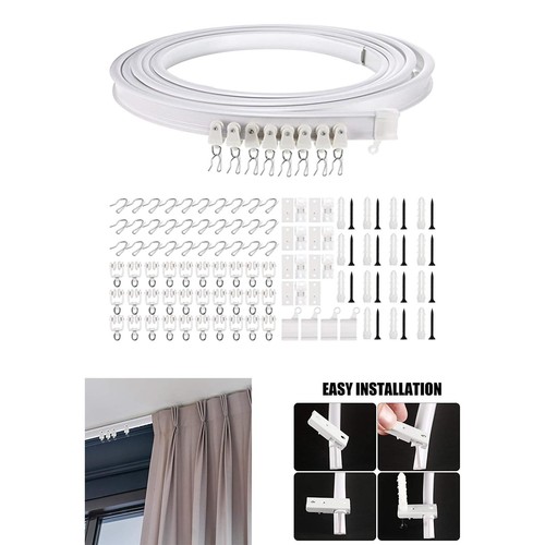 Ceiling Curtain Track Set Room Divider Fittings Accessories ...