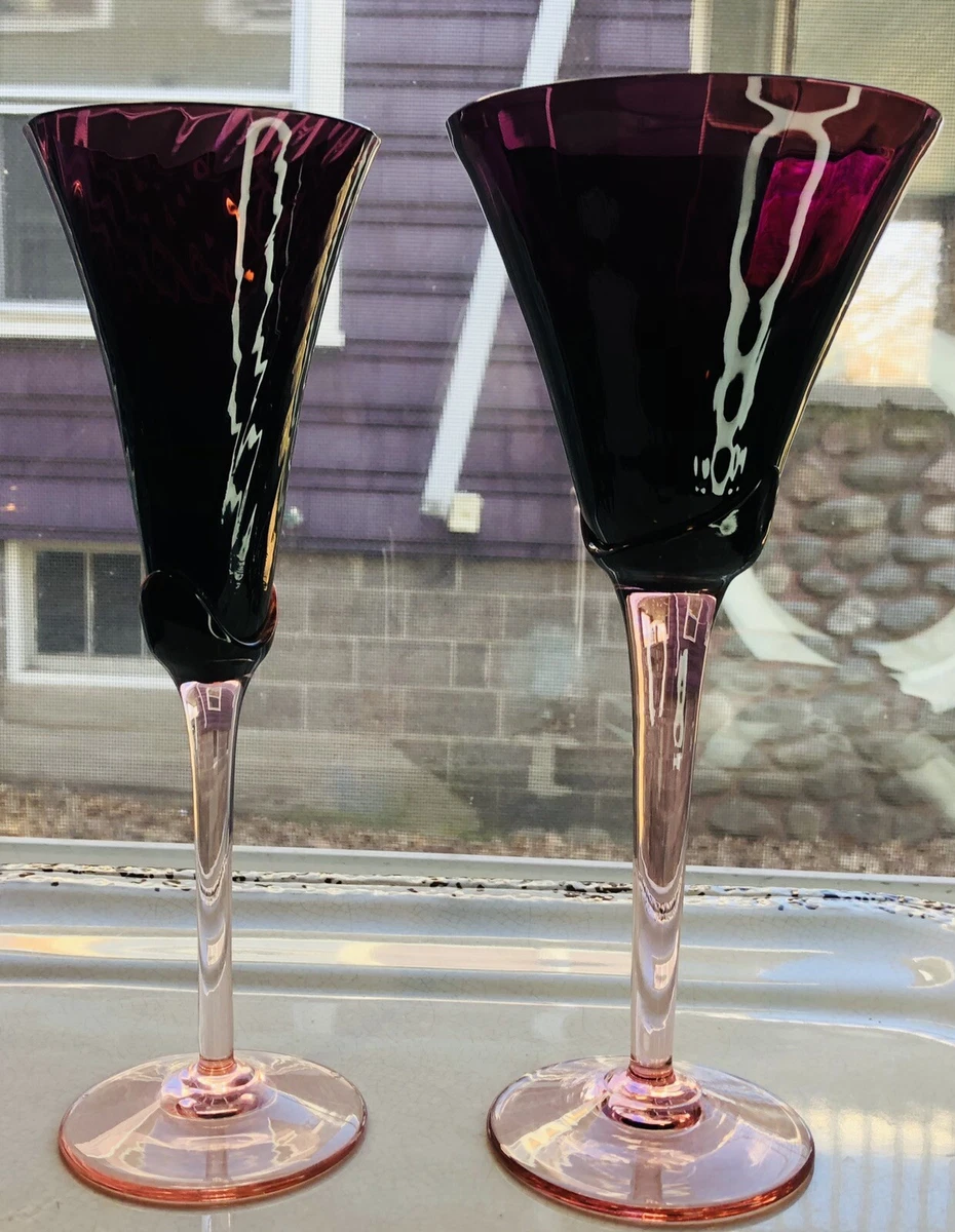 Plum Wine Glasses